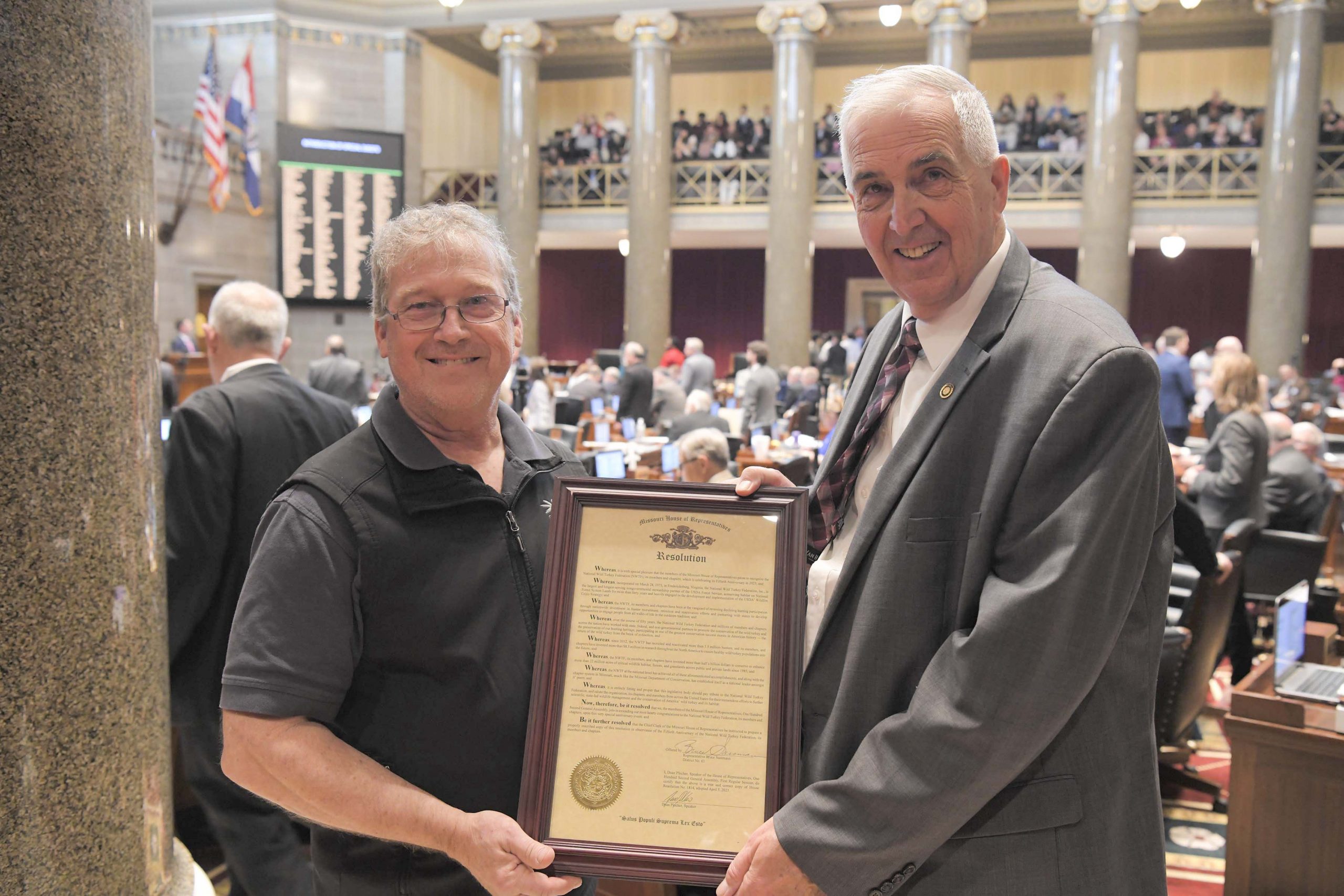 Missouri House Recognizes NWTF’s 50-Year Legacy of Wild Turkey ...