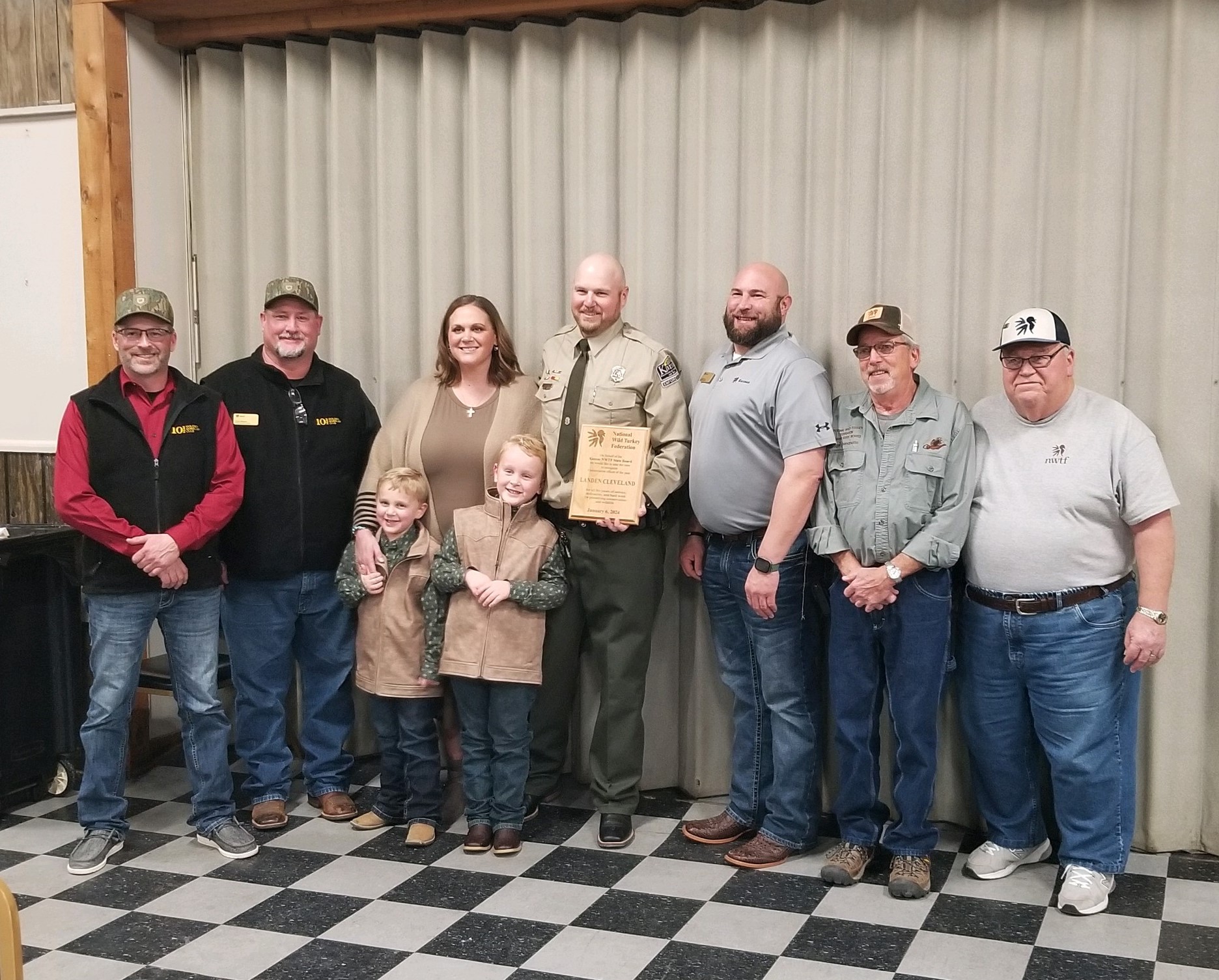 NWTF Kansas Honors Cleveland with 2024 Officer of the Year Award - The ...